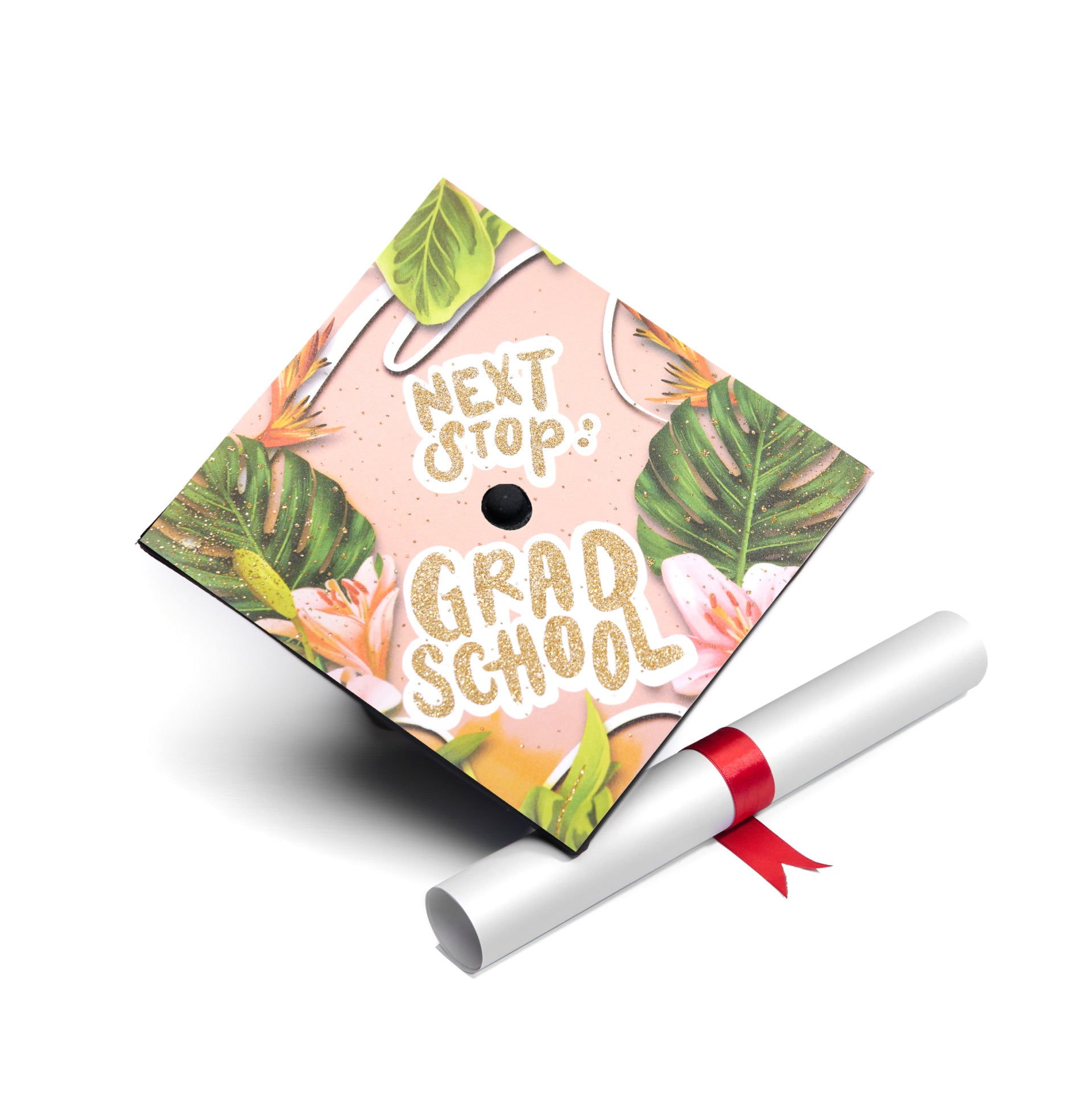 Graduation cap topper art print, Next stop: grad school – Once Upon a Time